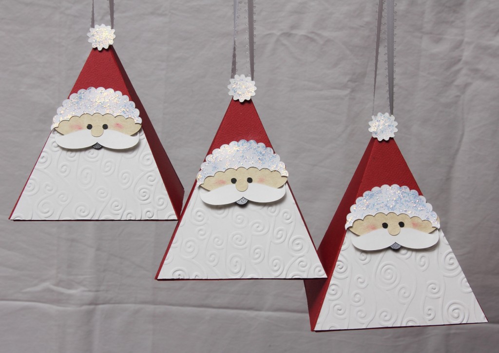 3D Paper Santa Ornament - Krista's Paper Cafe
