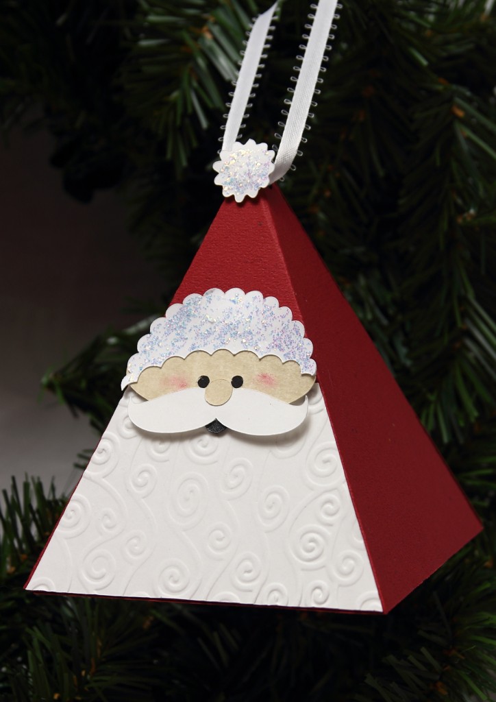 3D Paper Santa Ornament - Krista's Paper Cafe