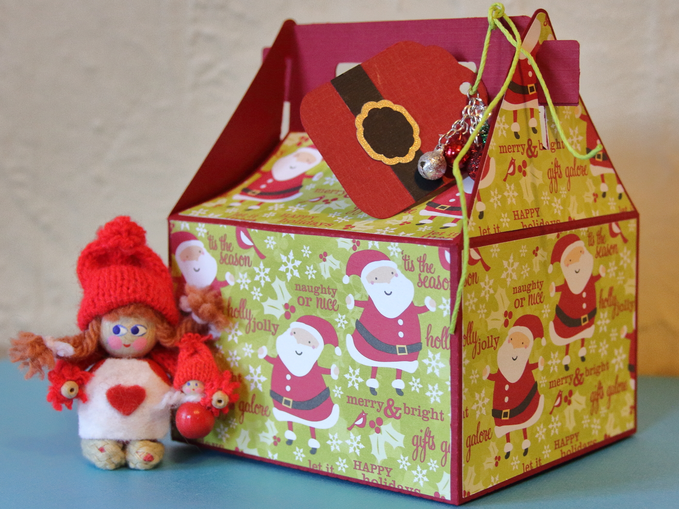 Happy Little Santa Treat Boxes - Krista's Paper Cafe